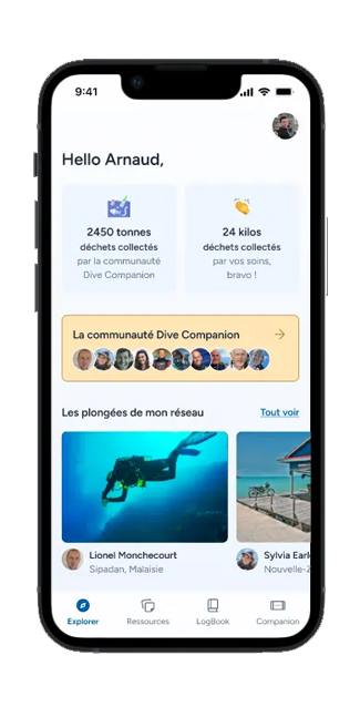 DiveCompanion™ App — Votre carnet de plongée intelligent & communauté
